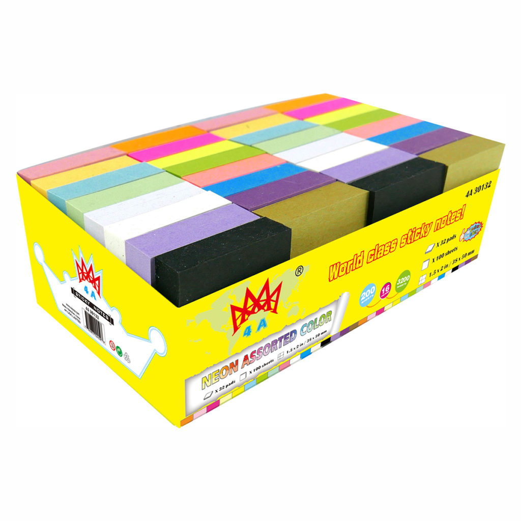 4A Sticky Notes,1 1/2 x 2 Inches,Small Size,The Adhesive On Shorter ...